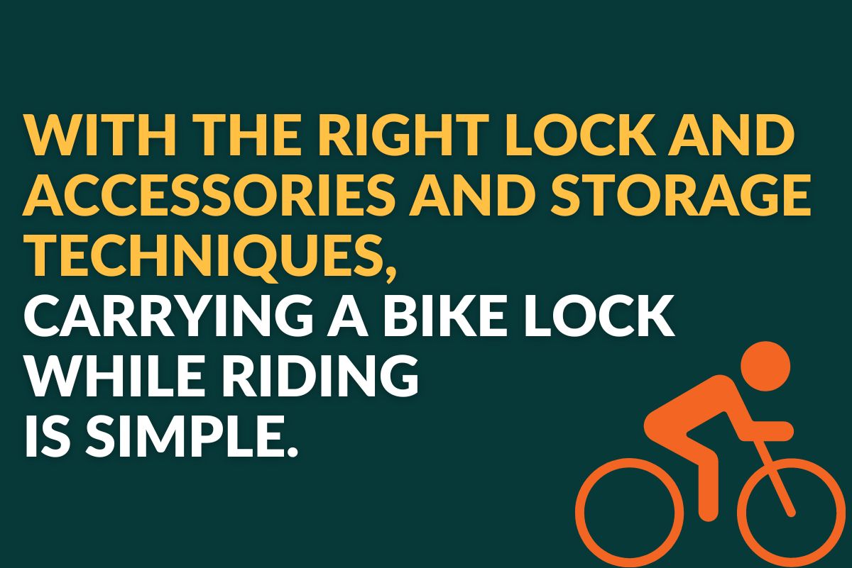 Where to Put Bike Lock While Riding (3 Smart Ideas)
