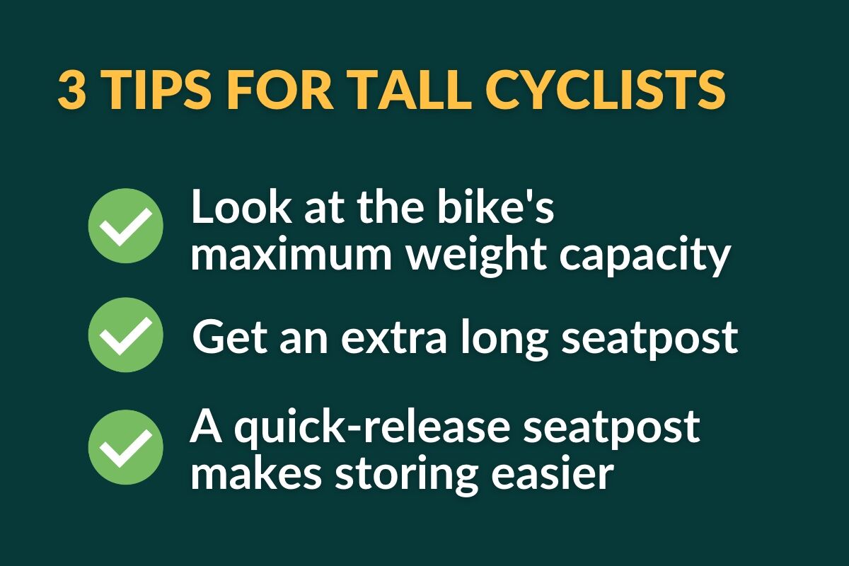 Best Bikes for Tall People (6'4+ Riders)