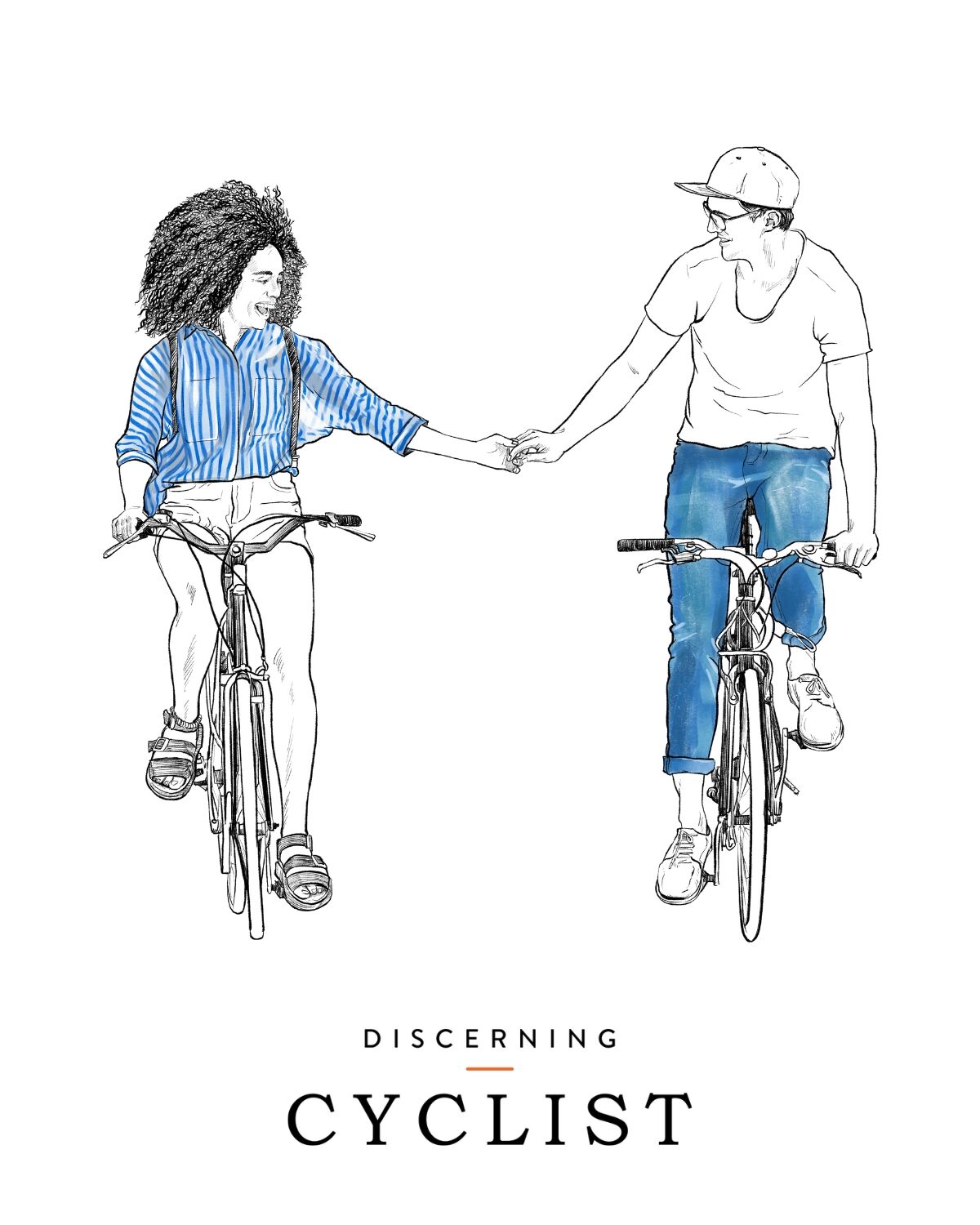 Cyclist Illustrations: 22 Beautiful Drawings of People on Bicycles