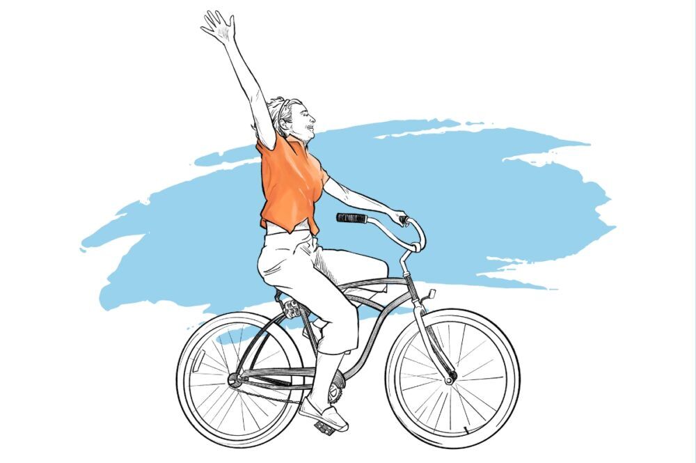 Cyclist Illustrations: 22 Beautiful Drawings of People on Bicycles