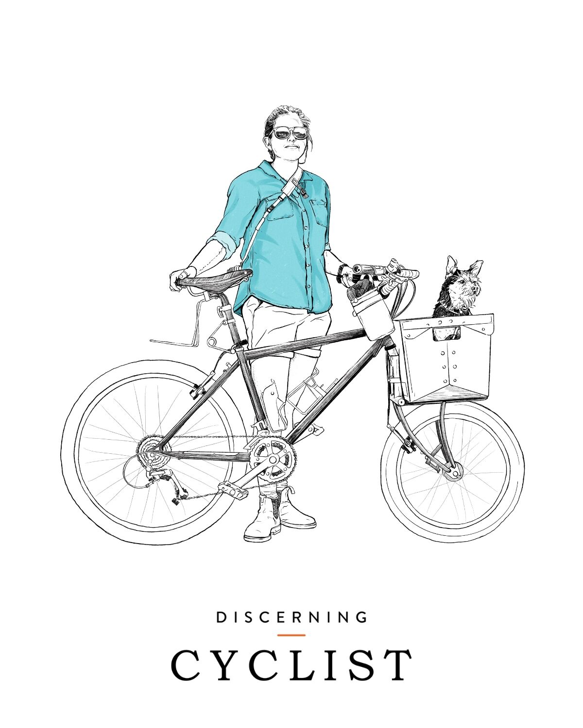 Cyclist Illustrations: 22 Beautiful Drawings of People on Bicycles