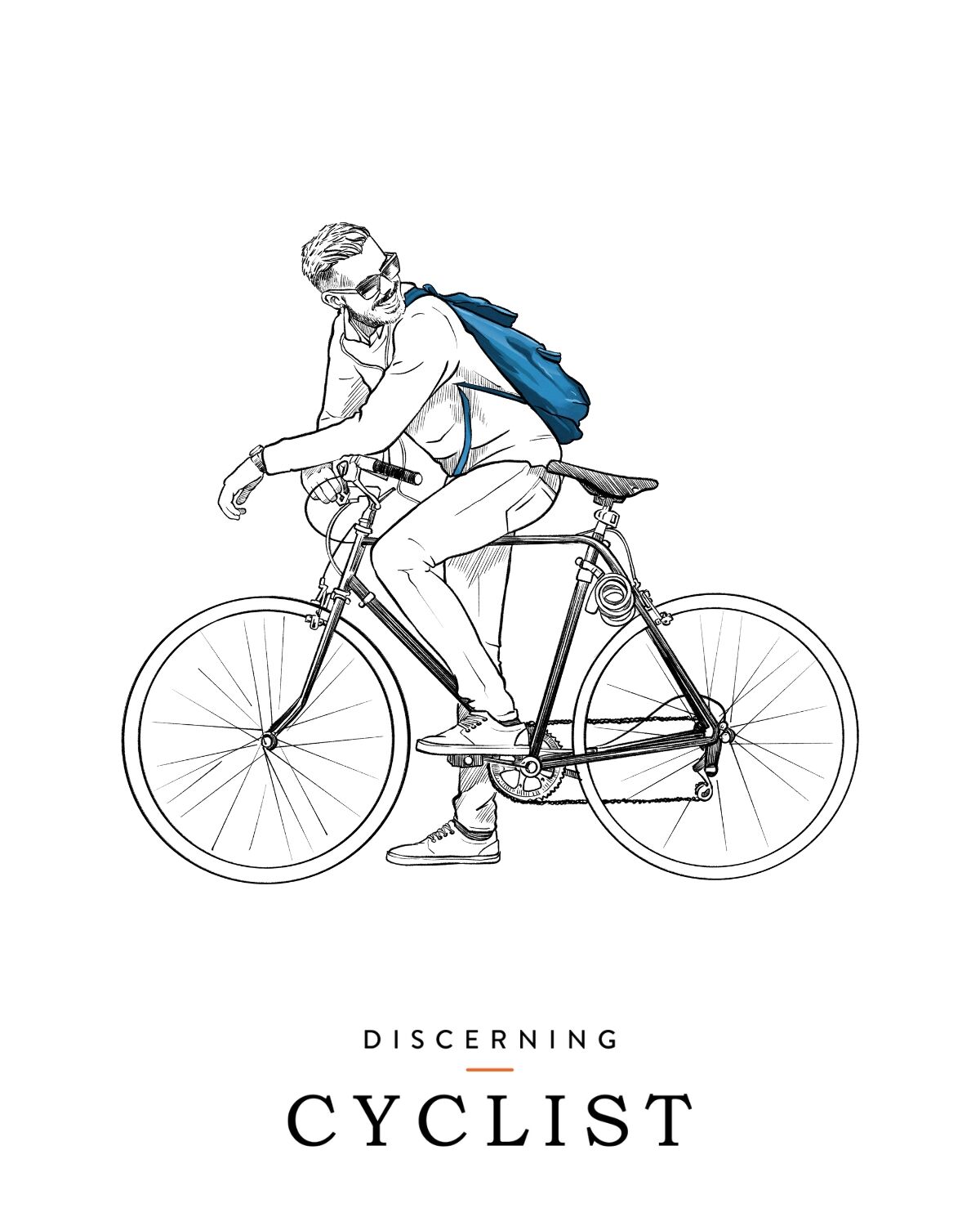 Cyclist Illustrations: 22 Beautiful Drawings of People on Bicycles